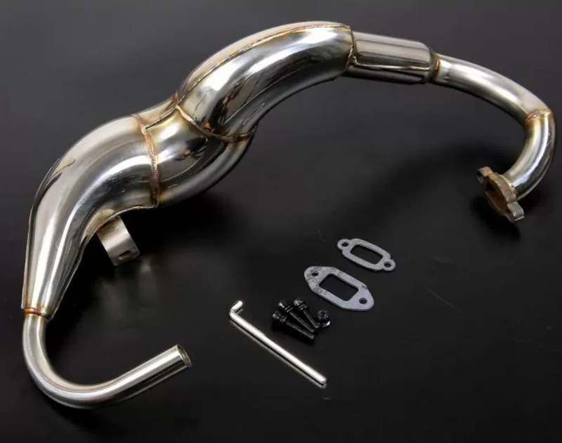 Stainless Steel Torque Exhaust Pipe for Hpi Rovan KM Baja 5B SS 5T 29 / ...